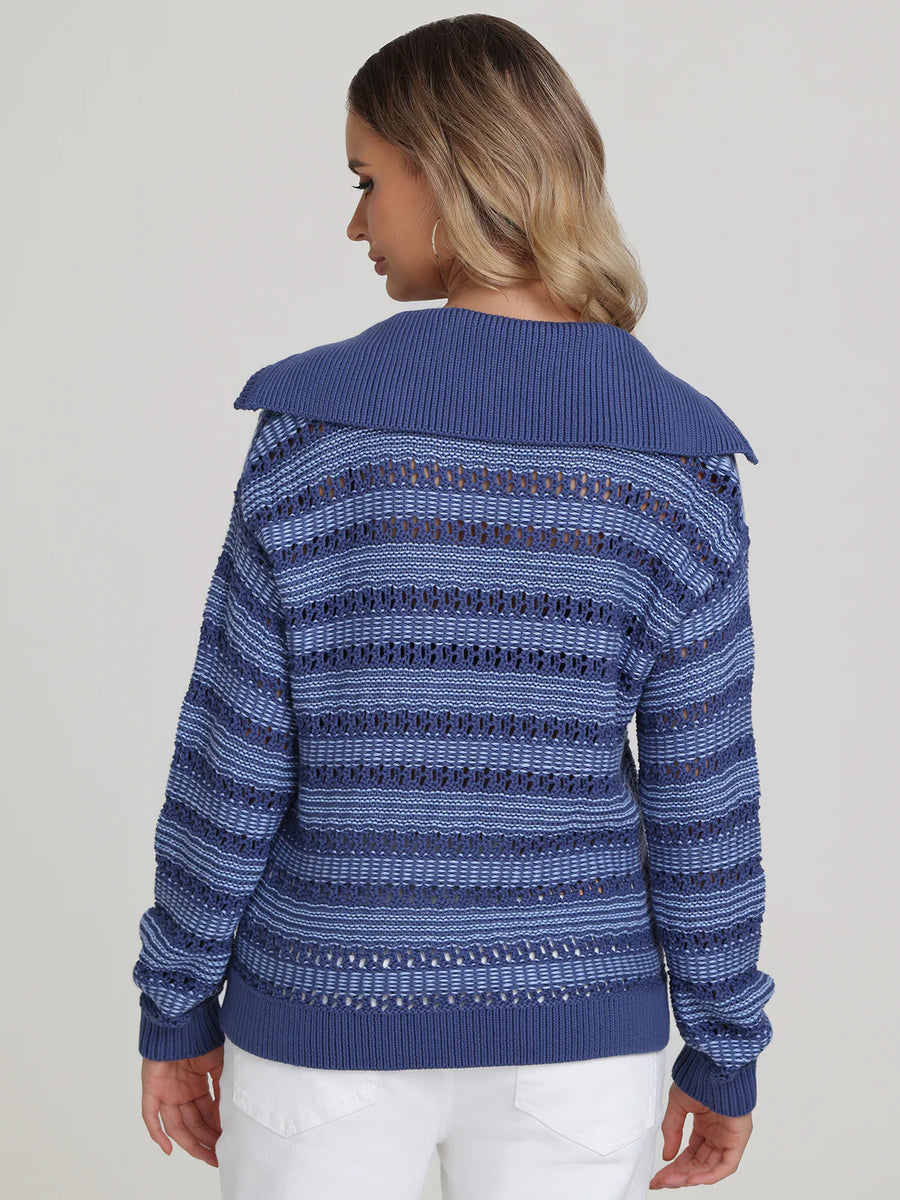 525 America | Rachel Open Neck Sweater – The Warehouse Collective